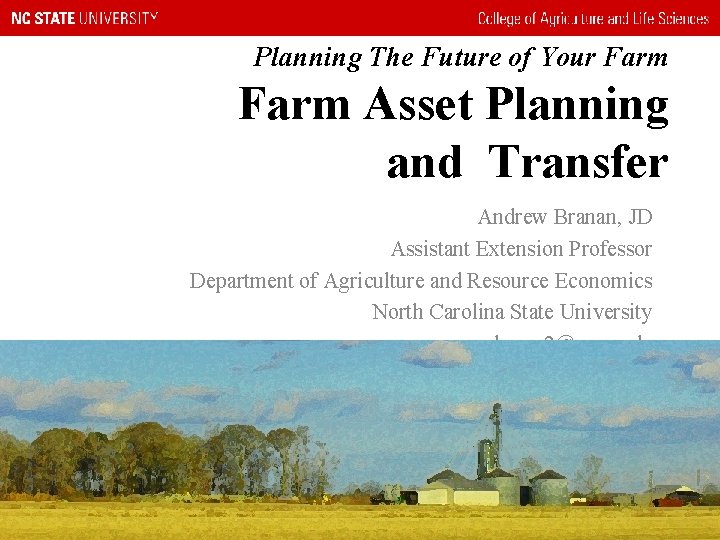 Planning The Future of Your Farm Asset Planning