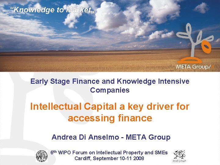 Early Stage Finance and Knowledge Intensive Companies Intellectual