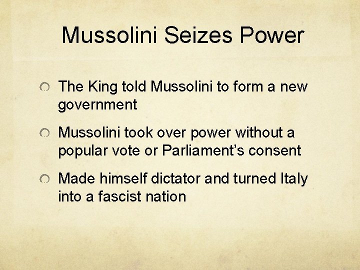 The Rise of Fascism AP World History Chapter