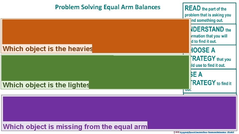 Problem Solving Equal Arm Balances INST R Thes