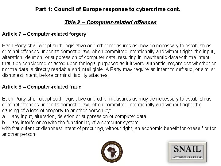 Workshop on effective cybercrime legislation in Eastern Africa