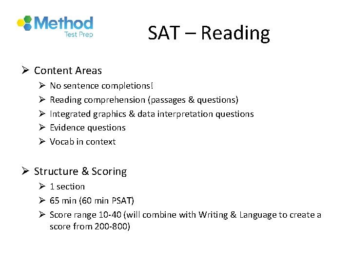 Raising The Score www methodtestprep com Bayside Commons