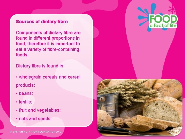 Dietary fibre and water Extension BRITISH NUTRITION FOUNDATION