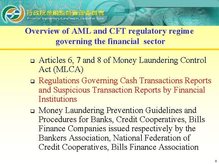 Banking Bureau Financial Supervisory Commission R O C