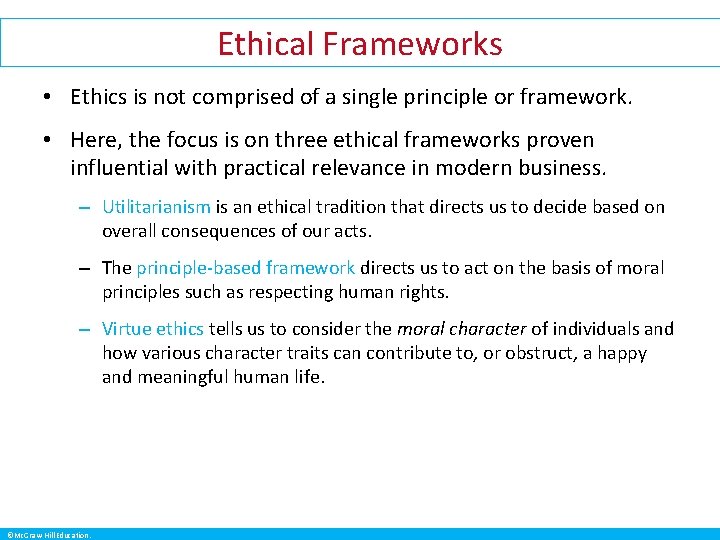 Chapter Three Philosophical Ethics and Business Mc GrawHill