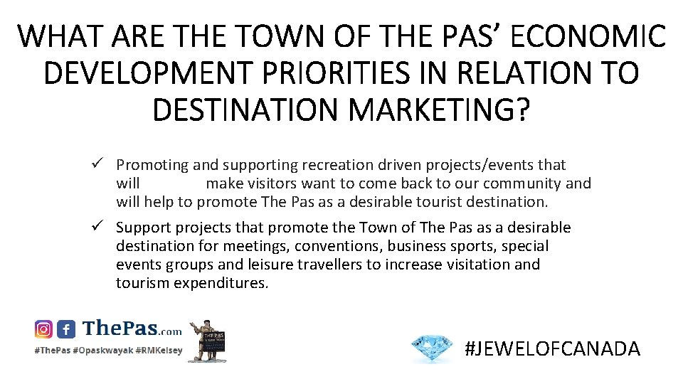 DESTINATION MARKETING GRANT PRESENTATION JEWELOFCANADA Tansi Cree HELLO