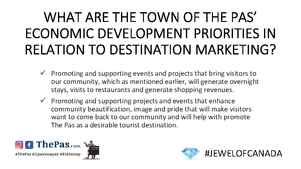 DESTINATION MARKETING GRANT PRESENTATION JEWELOFCANADA Tansi Cree HELLO