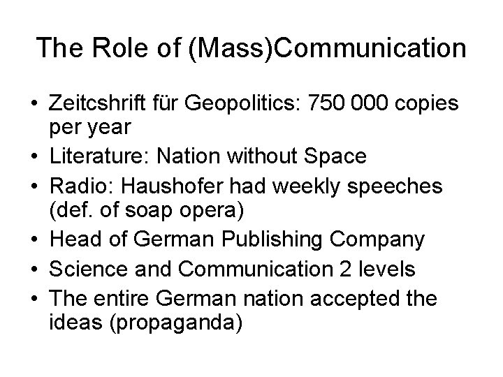 German Geopolitics II Nazi Geopolitics Rural Landscape Highway