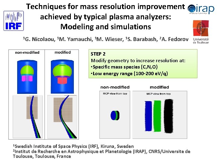 Techniques for mass resolution improvement achieved by typical