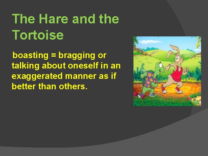 Types of Fiction FABLES WHAT IS A FABLE