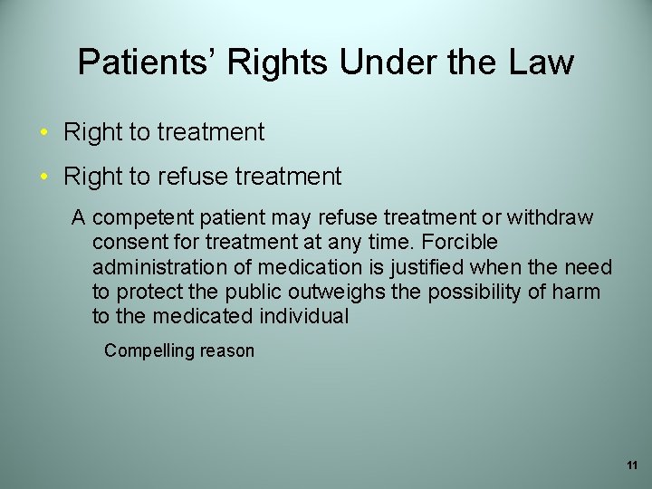 Legal and Ethical Issues in psychiatric nursing NURS