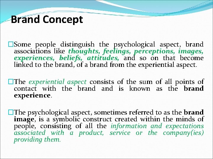 Brand Concept An identifying symbol work or mark