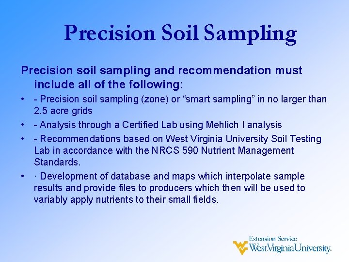 Conservation Innovation Grant Precision Nutrient Management Using a