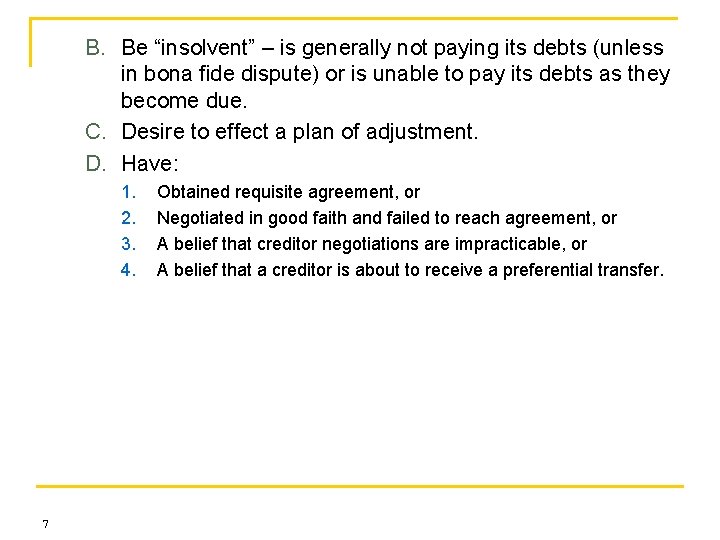 Chapter 9 Bankruptcies Modification or Discharge of Debt