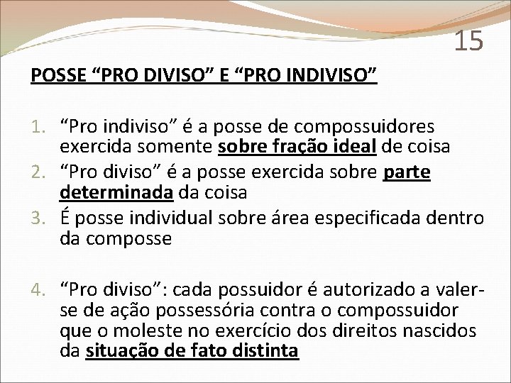 Aula 4 Classificao da posse Prof Dr Alexandre