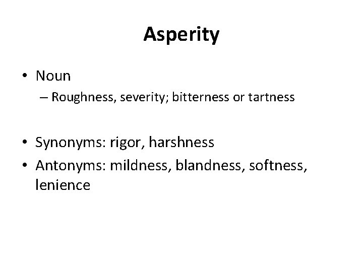 Unit 11 Vocabulary These words were tough to