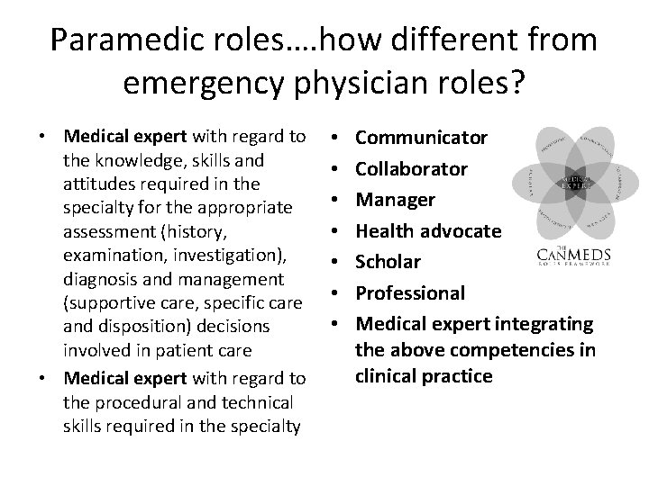Emergency Medical Services guideline differences between Australia and