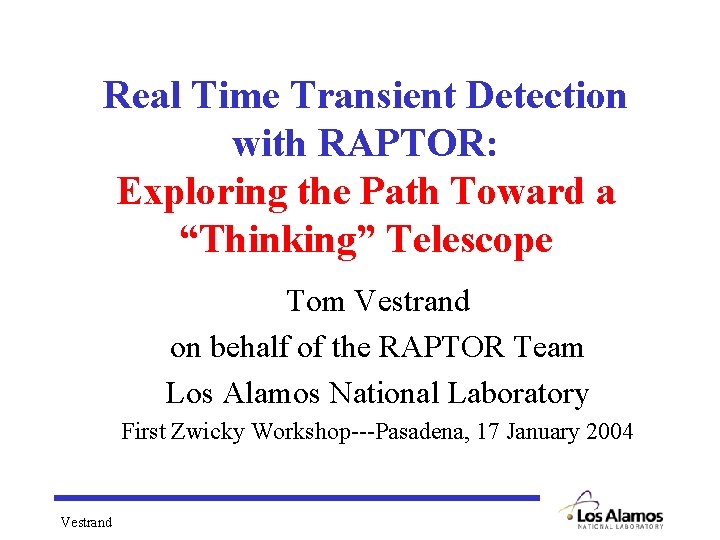 Real Time Transient Detection with RAPTOR Exploring the