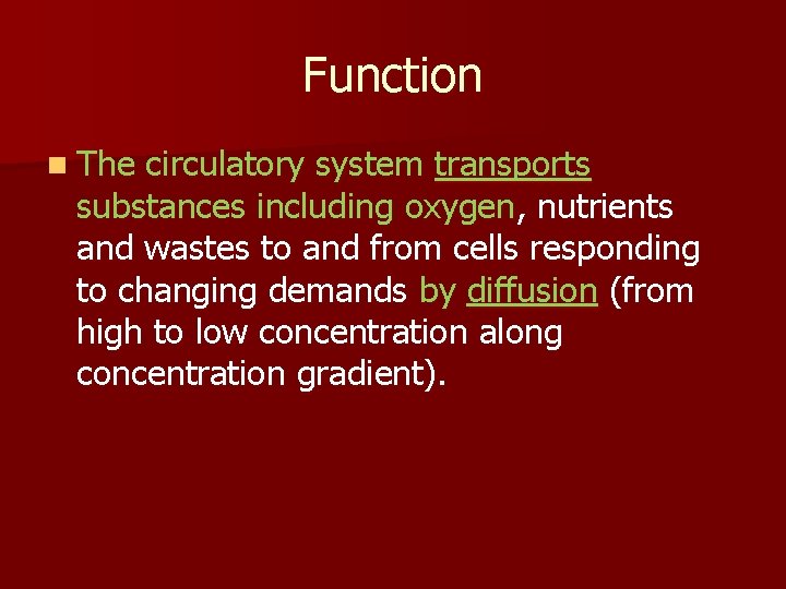 Circulatory System Circulation and Respiration n Each breath