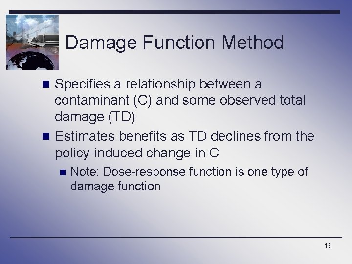 Chapter 8 Assessing Benefits for Environmental Decision Making