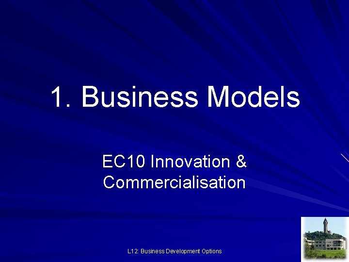 L 12 Business Development Options 1 Outline n