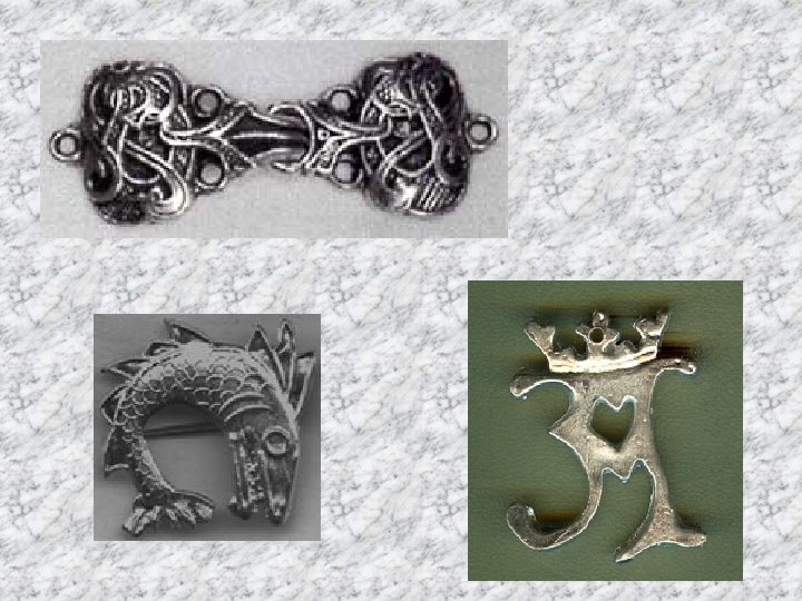 Pewter Casting Medieval art form Interlace patterns animals