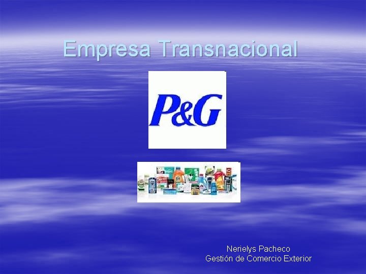 Empresa Transnacional Nerielys Pacheco Gestin de Comercio Exterior