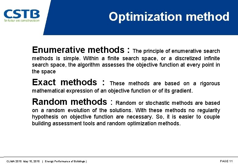 Dr Hicham LAHMIDI Optimization method using genetic algorithms