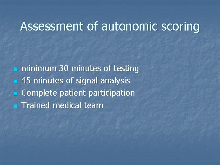 Measuring and scoring cardiac autonomic neuropathy a first
