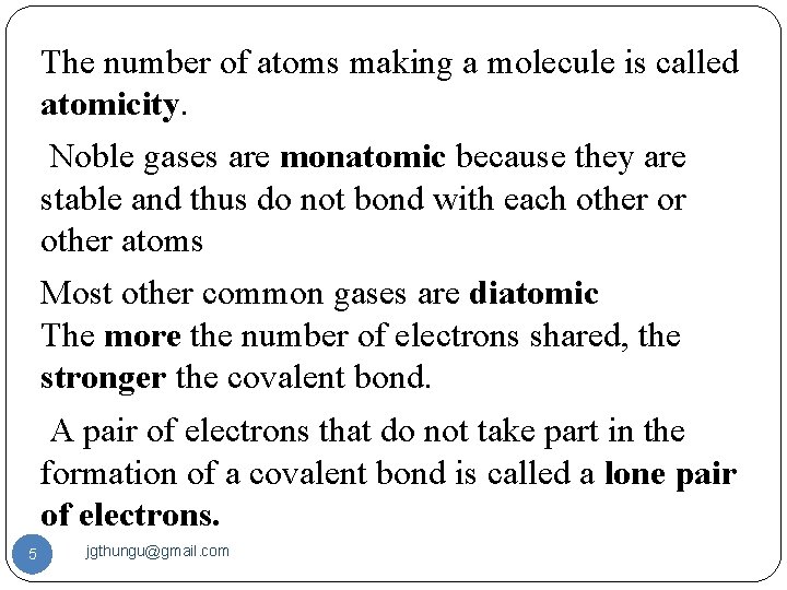 2012 Chemical Bonding and structure Comprehensive tutorial notes