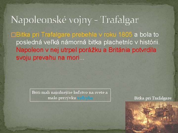 Napoleon Bonaparte a napoleonsk vojny pre 8 ronk