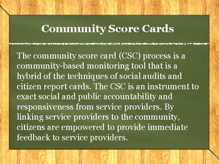 Achieving Educational Outcomes with Social Accountability Interventions Ms