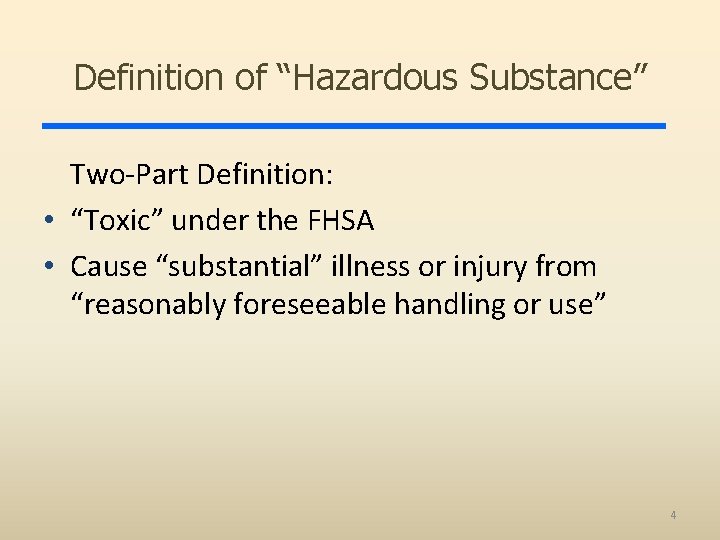 Risk Assessment of Chemical Hazards in Consumer Products