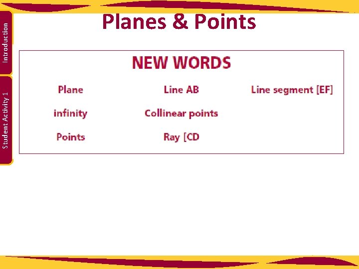 Using ruler and join up points A and