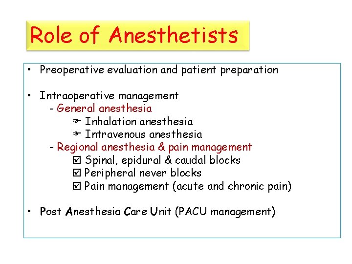 Introduction to Anesthesia Dr Amr ALobeidi Libyan Board