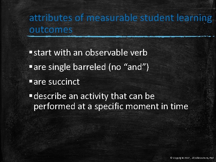 Best Practices in Curriculum Mapping Jill Allison Kern
