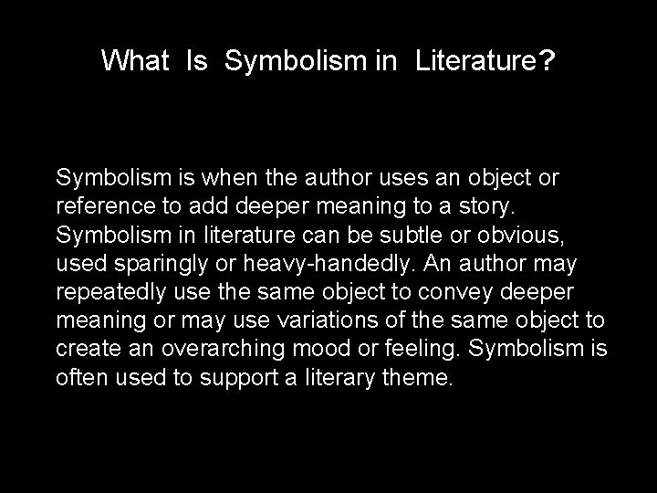 SYMBOLISM with Jim Soto Take a look at