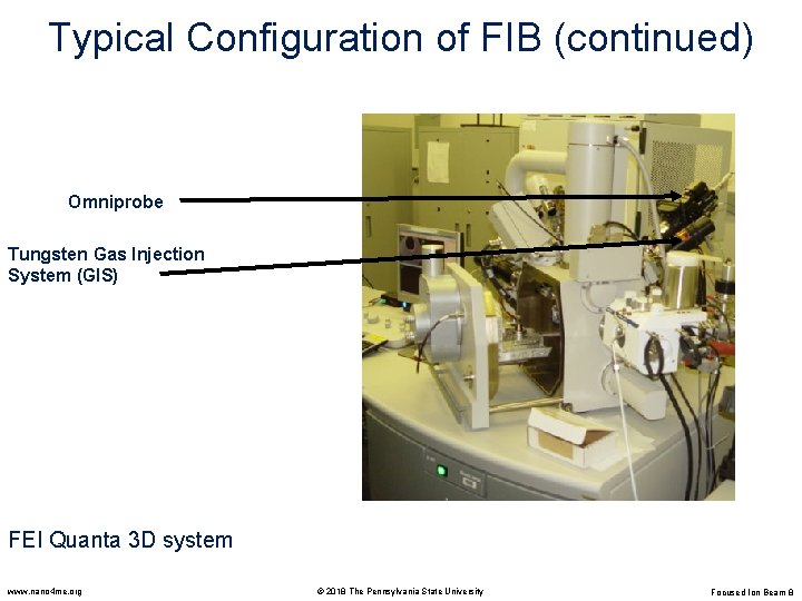 Focused Ion Beam FIB Seeing and Processing at