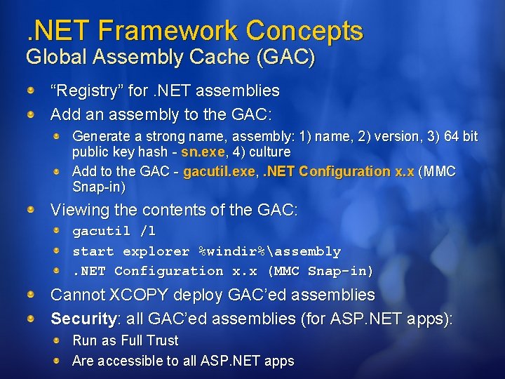 Efficient Deployment Management of ASP NET 2 0