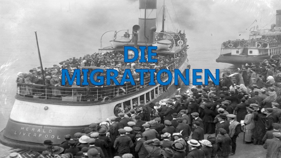 DIE MIGRATIONEN Weit du was Migration ist Die