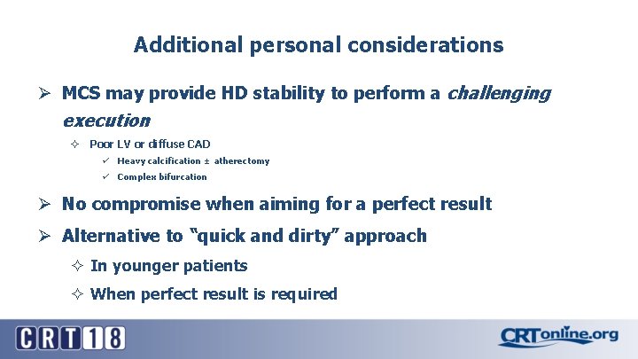 New Mechanical Circulatory Support for HighRisk PCI Nicolas