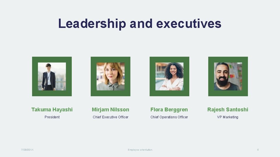 Employee orientation Mirjam Nilsson Agenda About the company