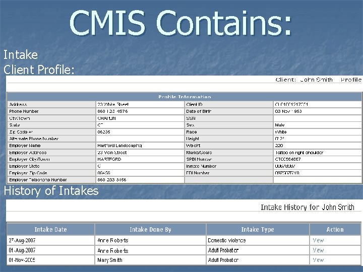 Connecticut Judicial Branch Case Management Information System CMIS