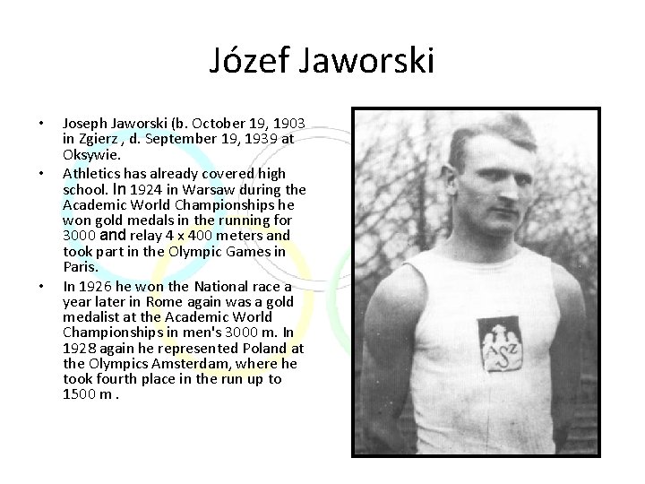 Olympians from Zgierz Table of Contents 1 Admission