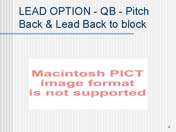 OPTION FOOTBALL FROM THE DOUBLE WING 1 Introduction