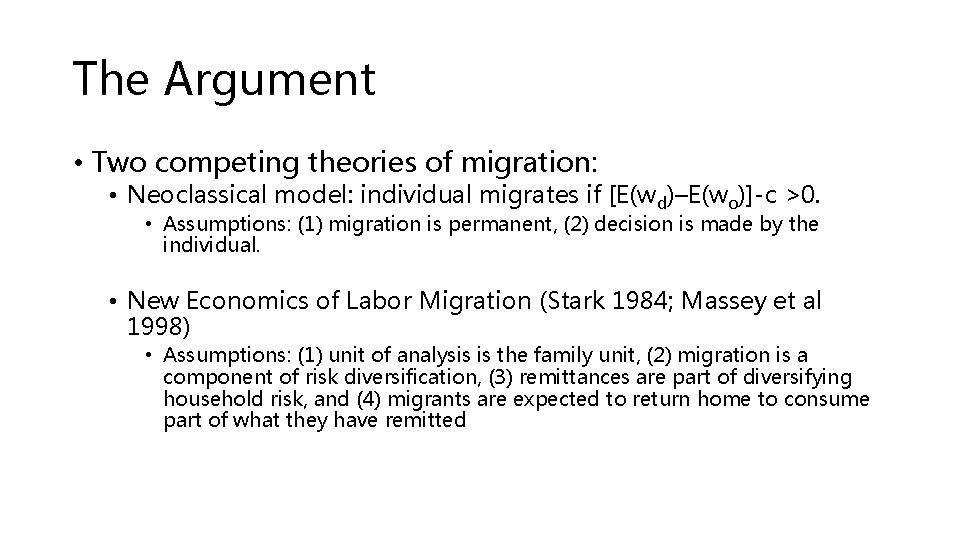Labor Market Policy as Immigration Control The Case