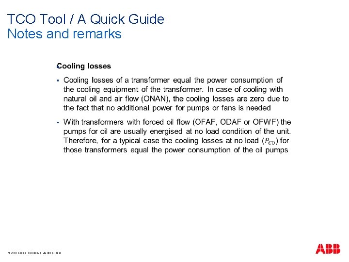 ABB Transformers 2015 A Quick Guide Total Cost