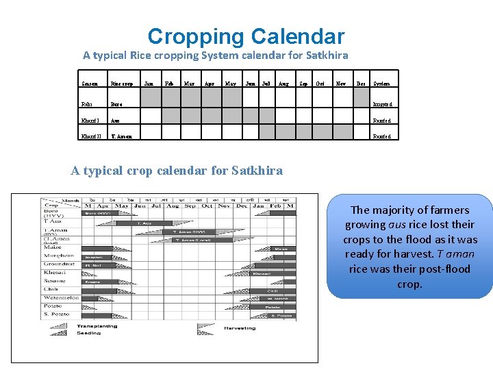 Agriculture Situation Update Assessment and Analysis Facts about