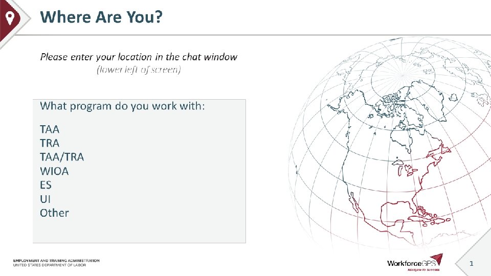 Where Are You Please enter your location in