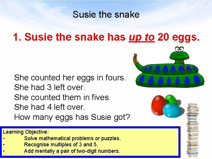Mathematical challenges for able pupils Year 3 E